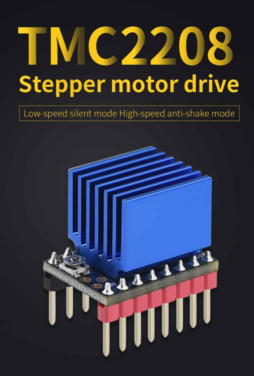 TMC2208 V3 Stepper Motor Driver Module with heatsink - Spare3D - Buy 3D ...